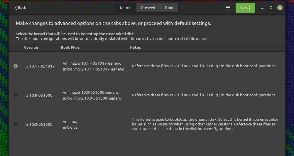 How to update the ISO boot kernel in Ubuntu 18.04 LTS? · Issue #124 · PJ-Singh-001/Cubic · GitHub