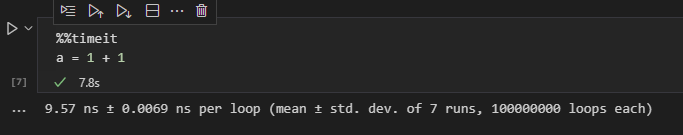 Cell magic %%timeit is not behaving properly · Issue #7668 · microsoft/vscode-jupyter · GitHub