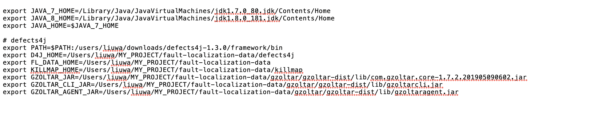 Usage of gzoltar-related FL script · Issue #243 · rjust/defects4j · GitHub