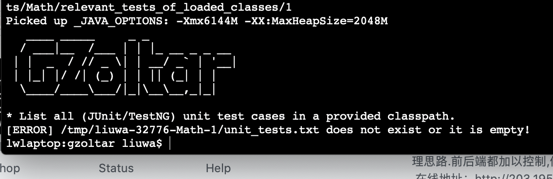 Usage of gzoltar-related FL script · Issue #243 · rjust/defects4j · GitHub
