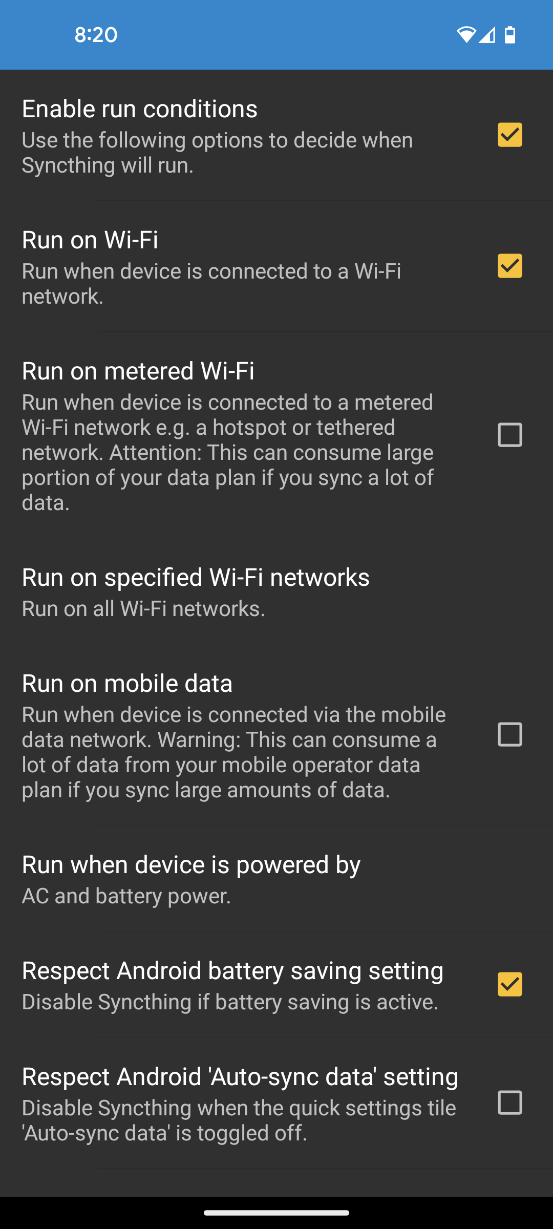 Mobile data usage while run on mobile data is disabled · Issue #1852 · syncthing/syncthing ...