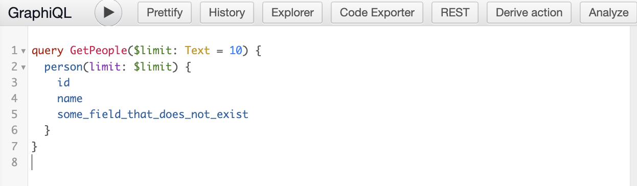 Console No Longer Highlights Errors In The Graphql Query · Issue 9470 · Hasuragraphql Engine 