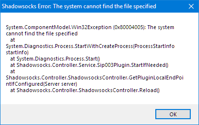 程序直接运行不了 · Issue #1811 · shadowsocks/shadowsocks-windows · GitHub