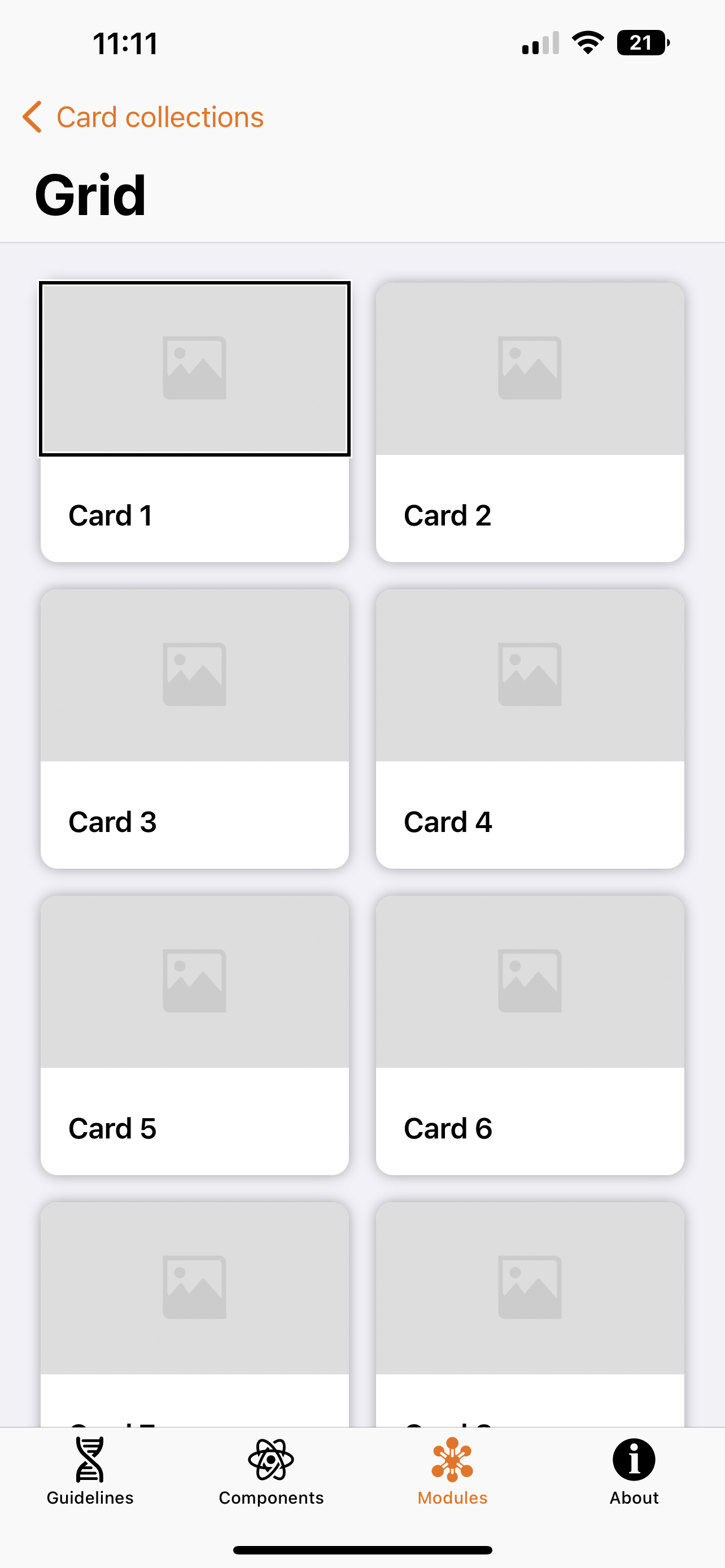 [bug] [accessibility] Module Card Collections Grid · Issue 279