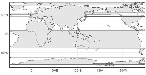 Show how to change the projection center of a WGS84 map in the book ...