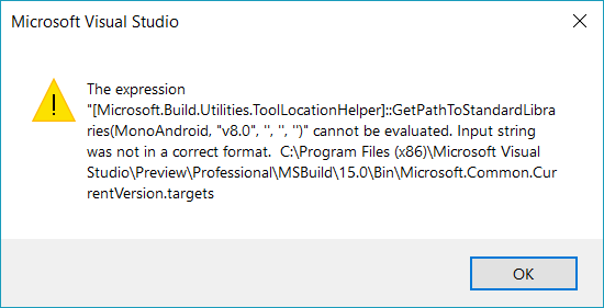 Visual Studio 2017 Preview - Can not create a Xamarin.Forms Application · Issue #1516 · xamarin ...