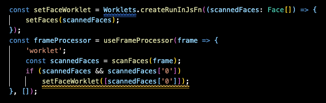 FaceDetect frameProcessor with v3 · Issue #1751 · mrousavy/react-native-vision-camera · GitHub