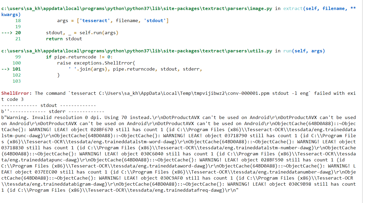 Tesseract Is Not Working With Window 10 · Issue 2855 · Tesseract Ocr
