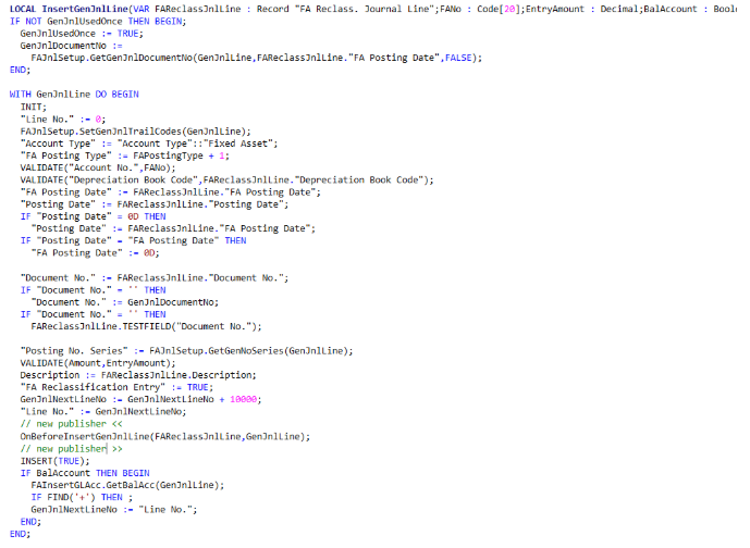 New event request for FA Reclass. Transfer codeunits · Issue #693 ...