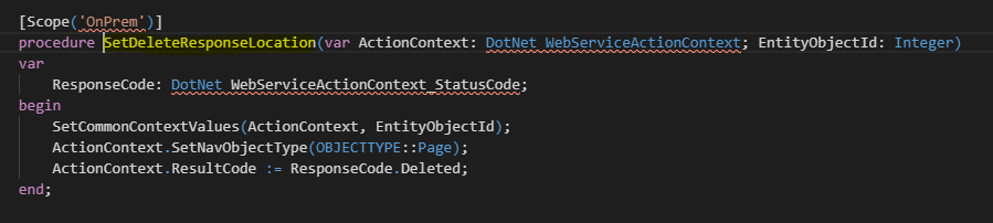 [Function Expose] OData Action Management - SetDeleteResponseLocation ...