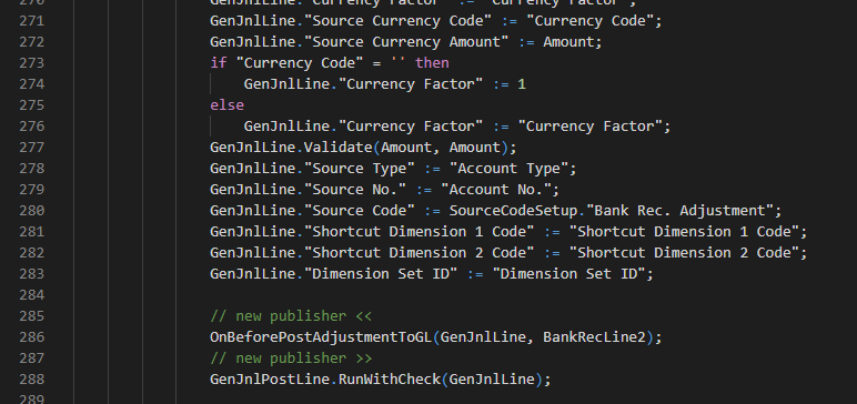 [Event Request] OnBeforePostAdjustmentToGL() in Codeunit 10120 "Bank Rec.-Post ...