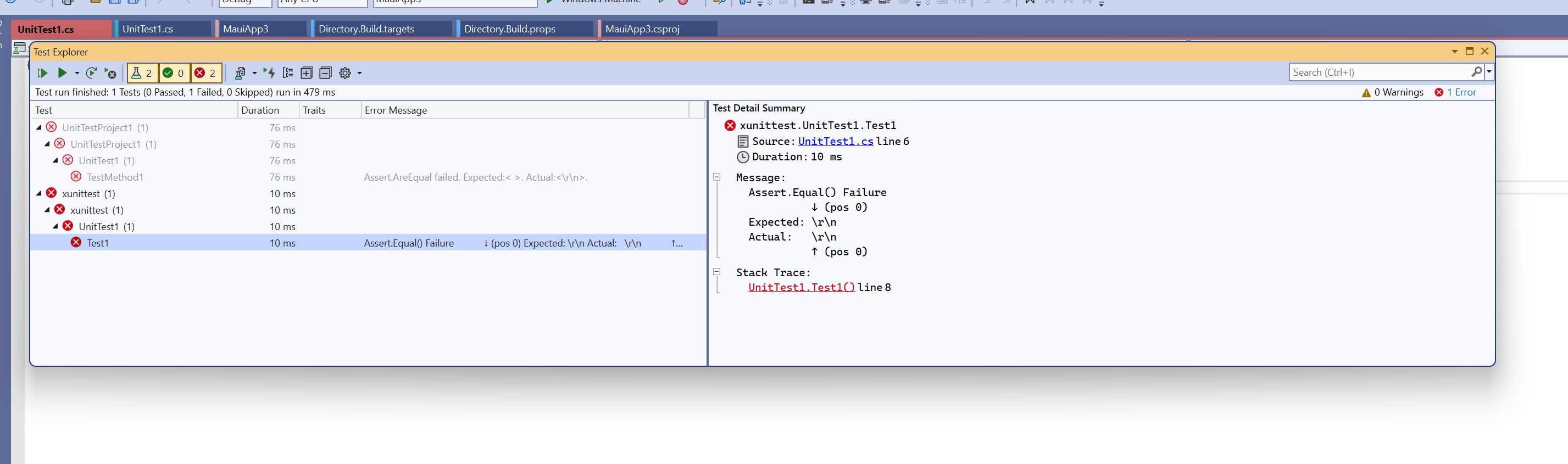 Vs Unit Test Explorer Shows The Same Value For Escaped And Unescaped Strings In Xunit Test
