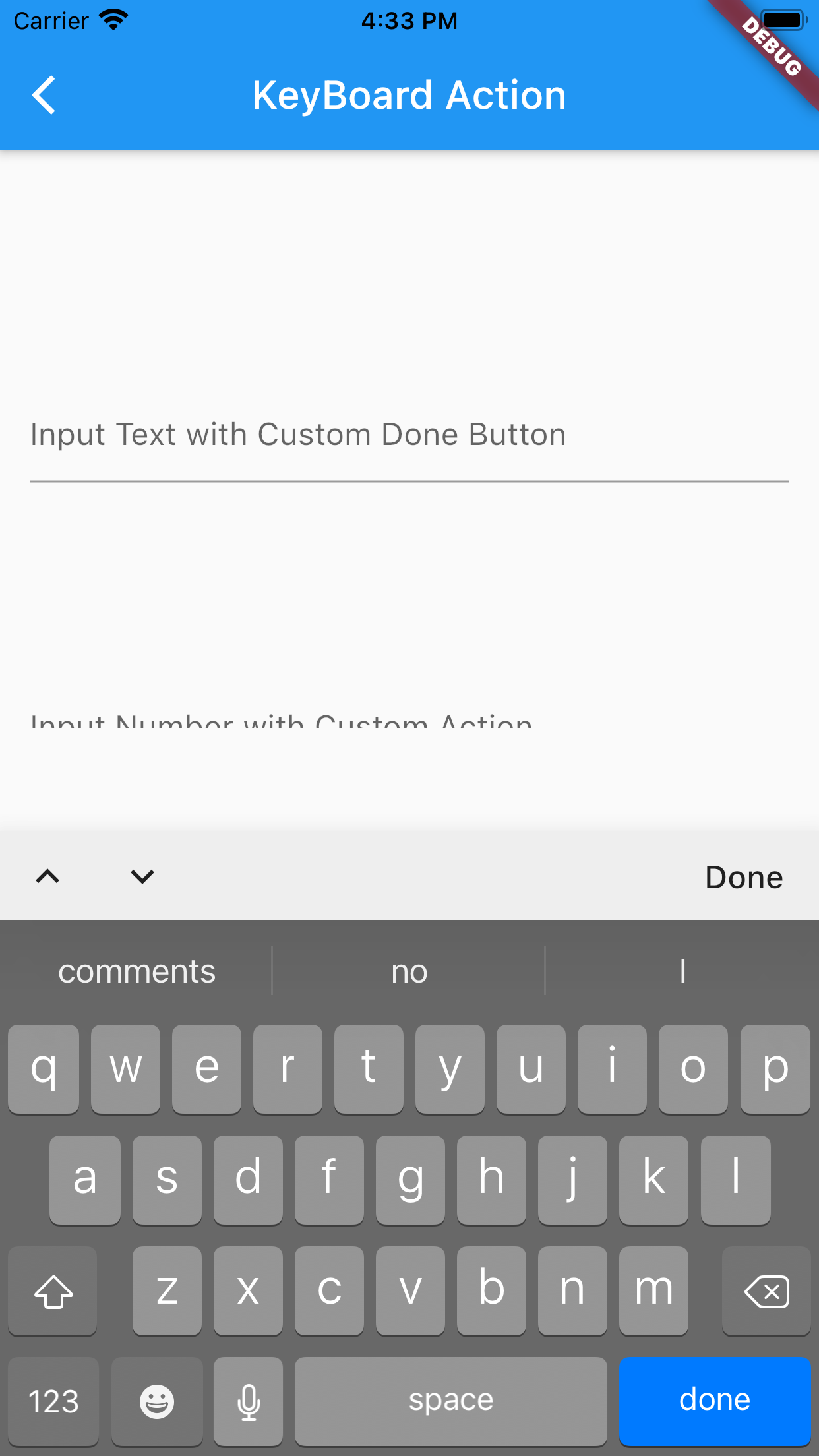 How to remove the Padding above the custom keyboard actions · Issue #165 · diegoveloper/flutter ...
