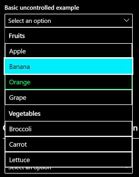 The dropdown, split button and combo box menus have too many lines in ...