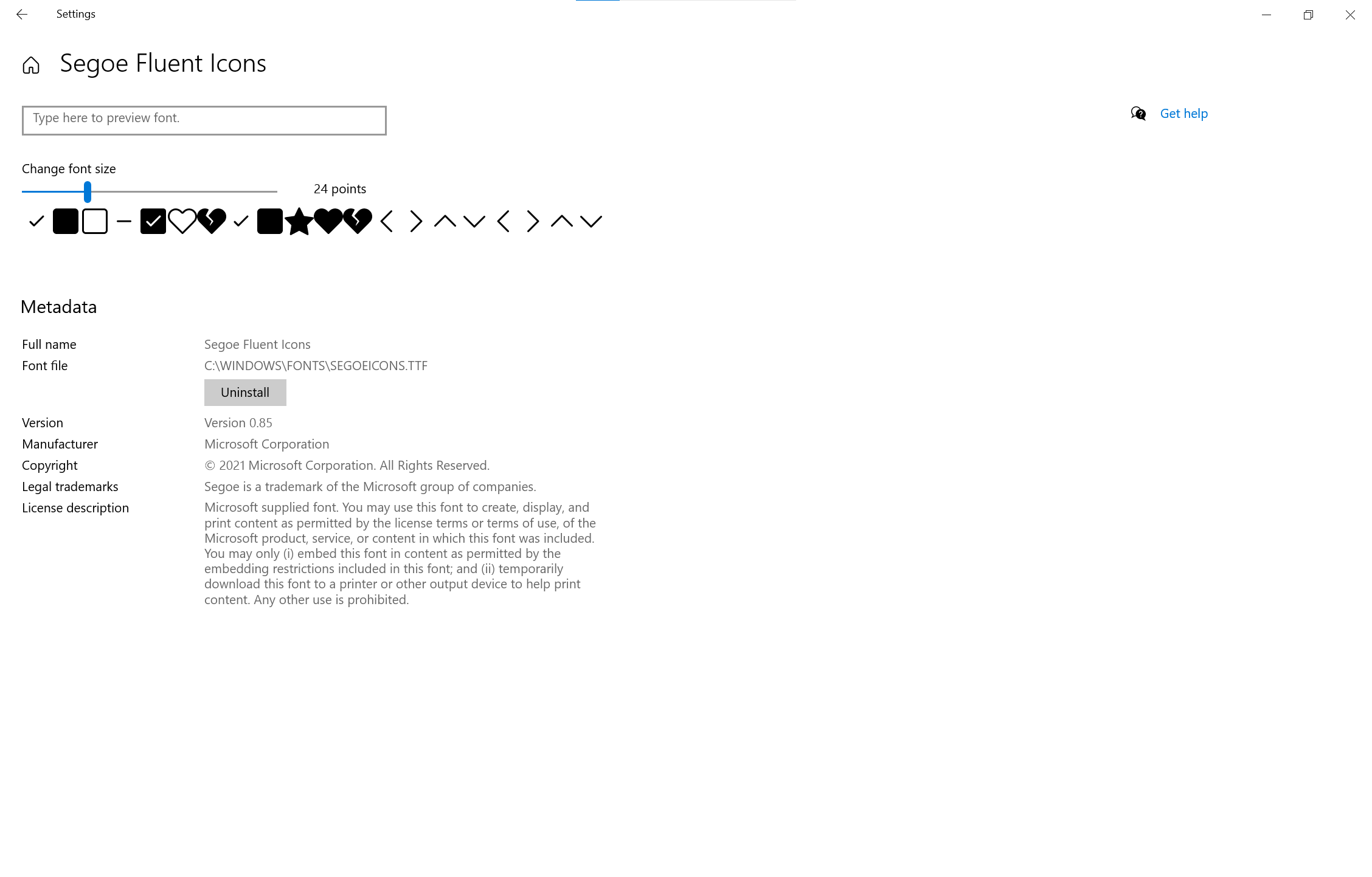 Question: Specify License/Redistribution terms for new Windows Segoe Fluent Icons · Issue #202 ...