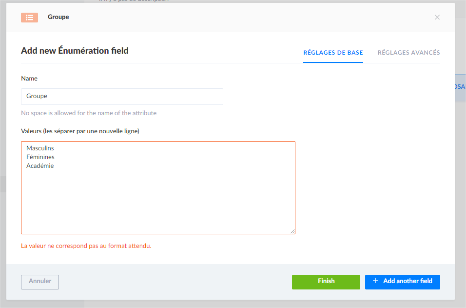 Special characters are not allowed in enum fields values · Issue #7919 · strapi/strapi · GitHub