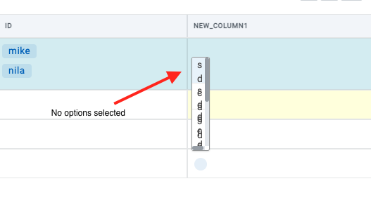 Columns multiple badge and badges dropdown should have proper width in ...