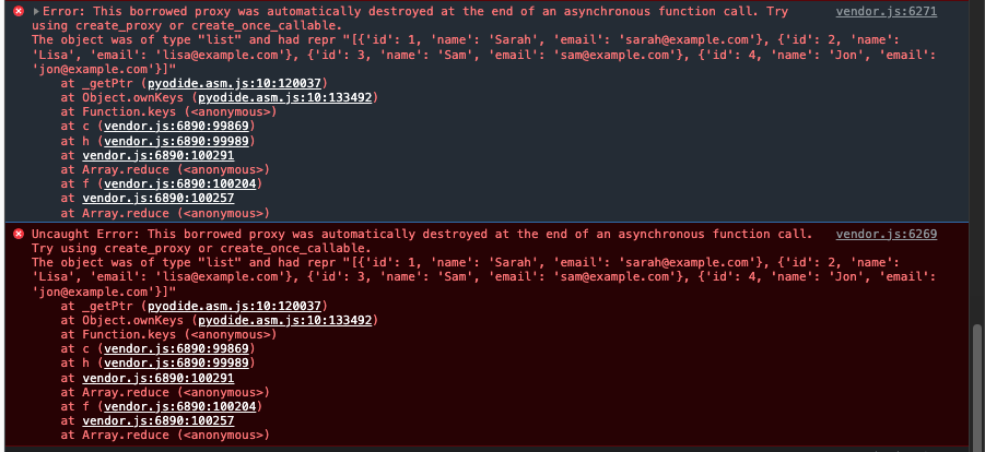 App Crash On Using Runpy Data To The Table · Issue 5952 · Tooljettooljet · Github 