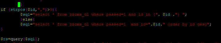 zzcms 2019 dl/dl_print.php SQL injection · Issue #3 · cby234/zzcms · GitHub
