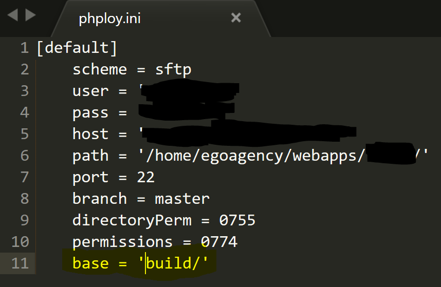 Specify folder for source root? · Issue #292 · banago/PHPloy · GitHub