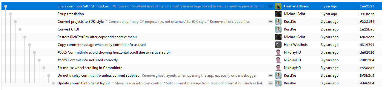 .NET 5.0: `CommitInfo` varying indents · Issue #9164 · gitextensions/gitextensions · GitHub