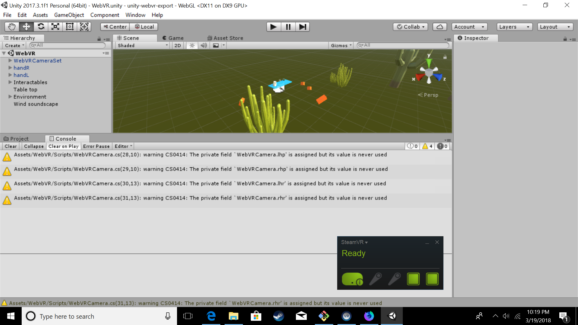 scene does not appear after Unity splash screen when building Unity project on Windows · Issue ...