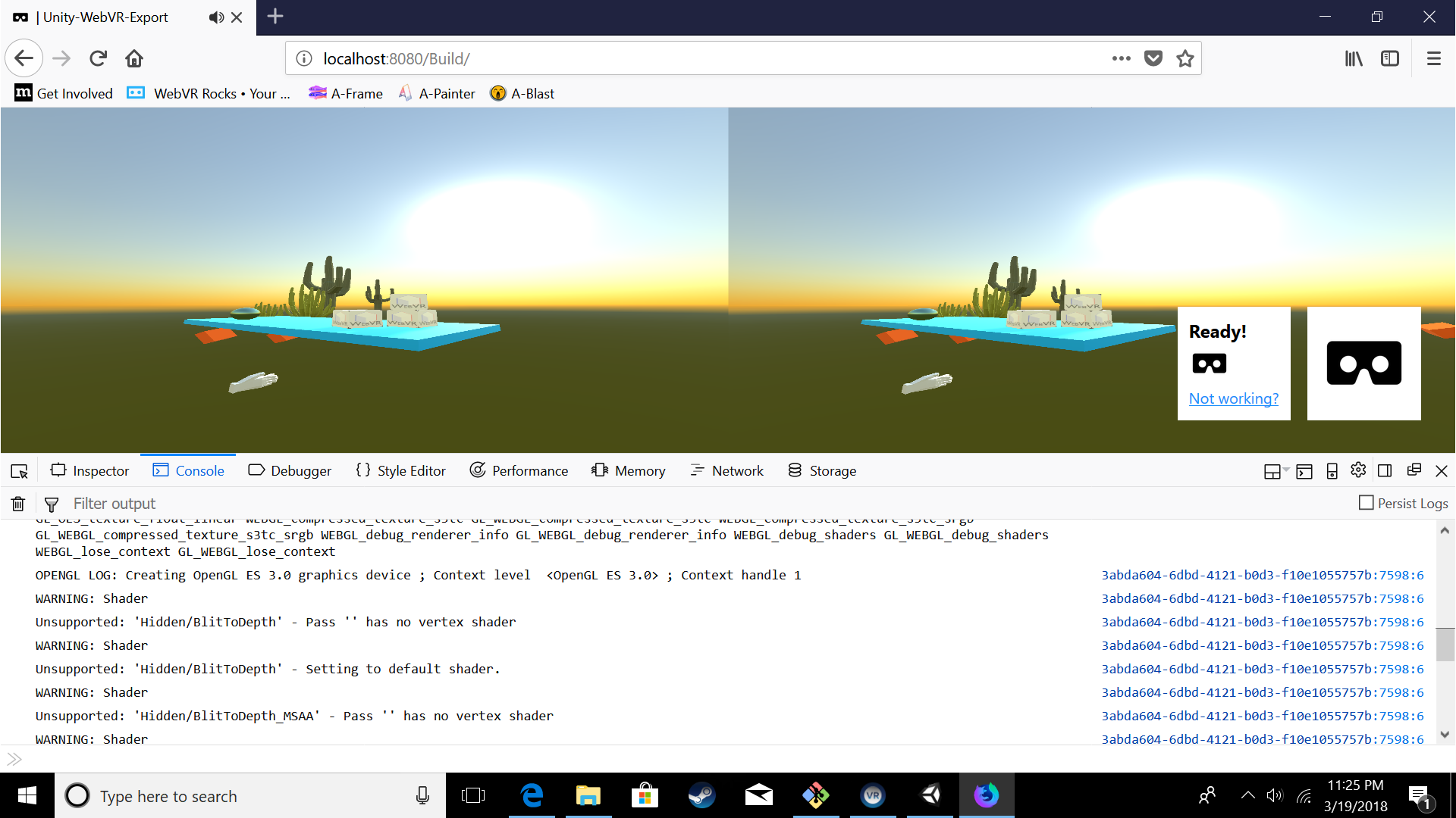 scene does not appear after Unity splash screen when building Unity project on Windows · Issue ...
