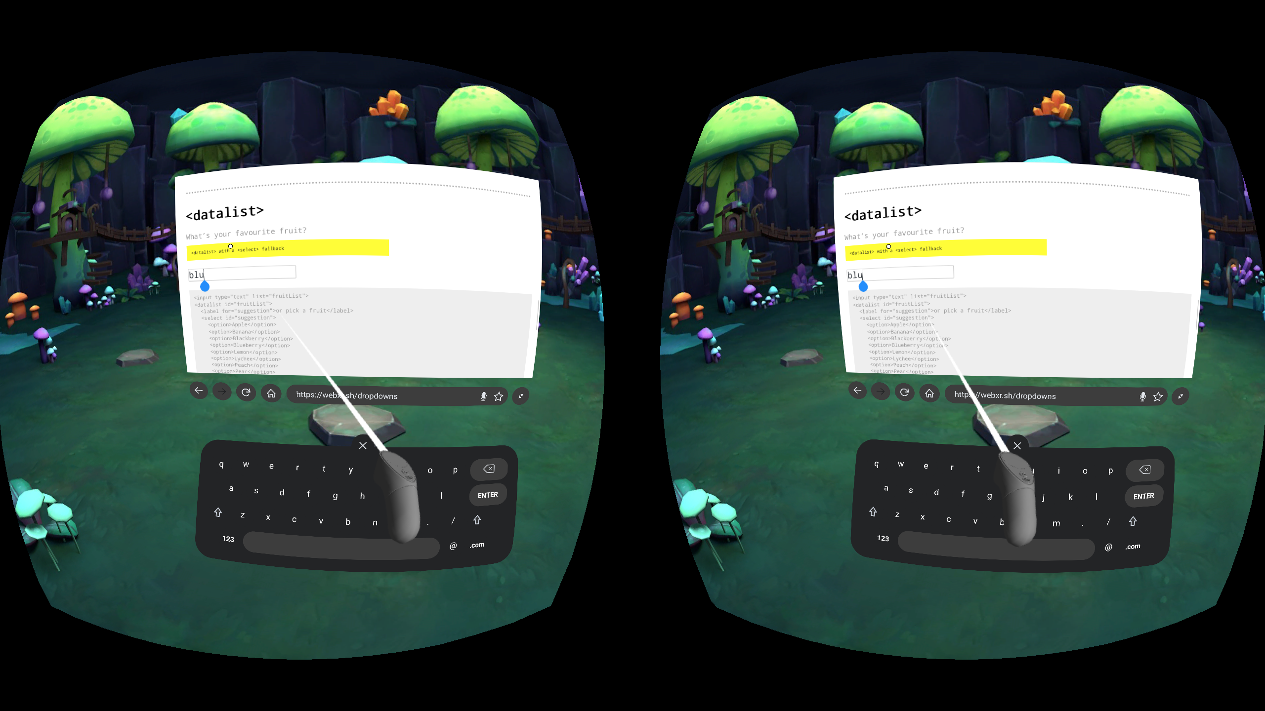 Support ` ` Html Element Correctly With An Autocompletion Drop Down Ui · Issue 1006