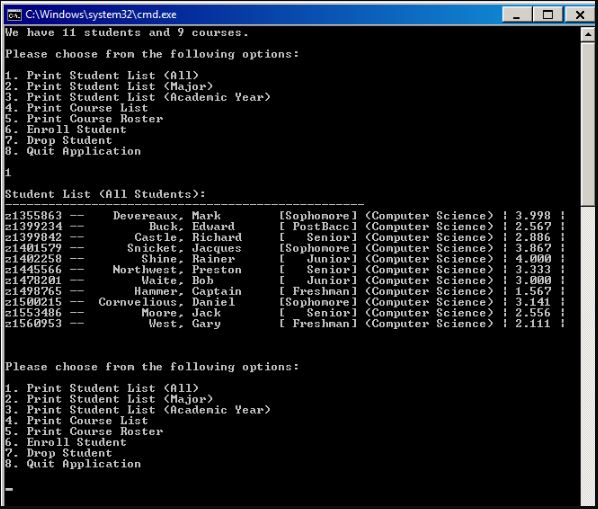 GitHub - allasandeep/StudentEnrollmentConsoleApplication: This is a ...