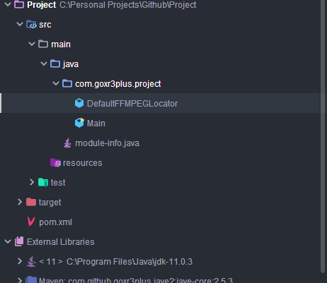 Could not find ffmpeg executable for native/ffmpeg-amd64.exe is the ...