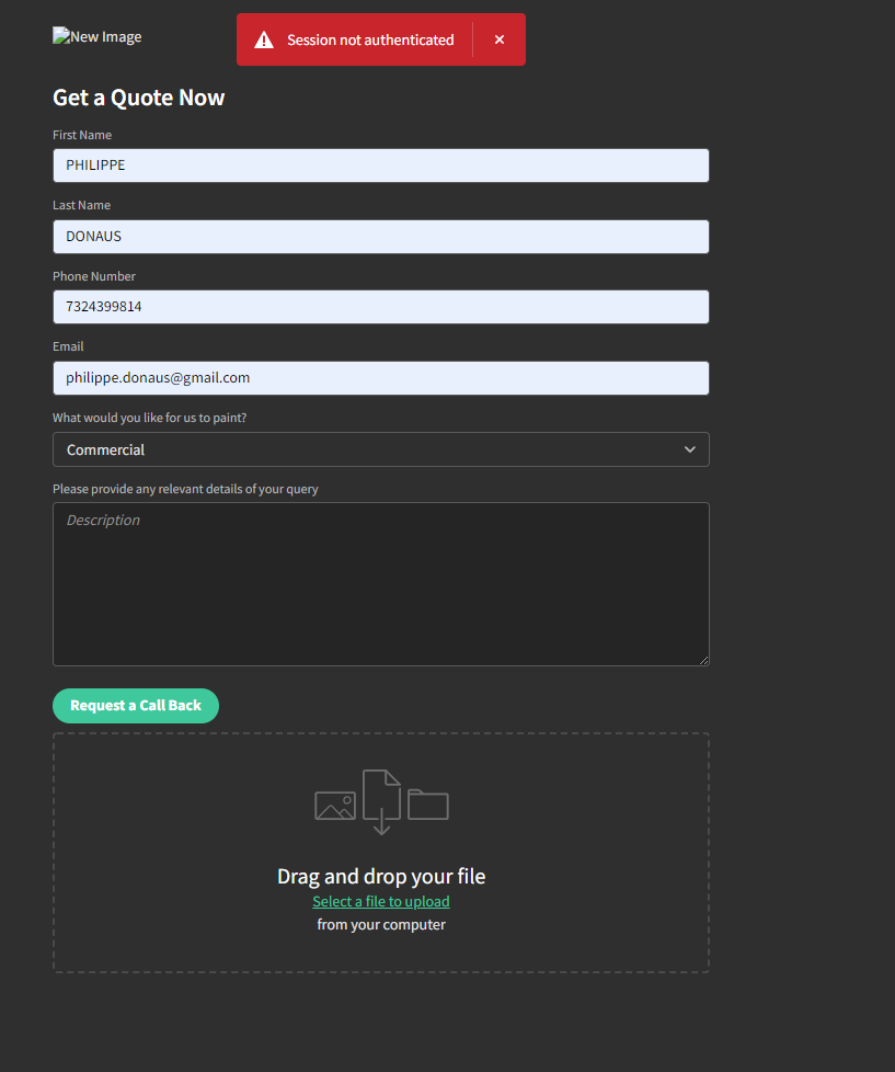 Public pages show 'Session not authenticated' when the user is not logged in into console ...