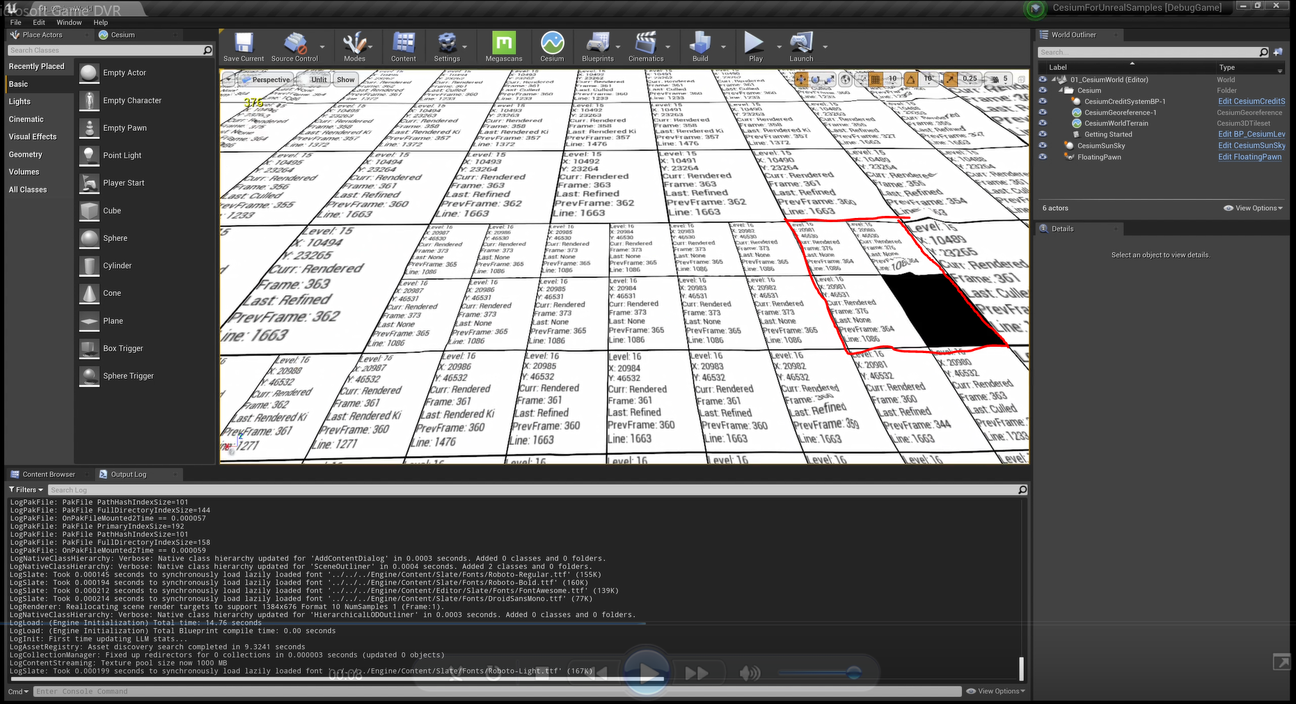 Single-frame holes in terrain when zooming out · Issue #186 · CesiumGS/cesium-native · GitHub