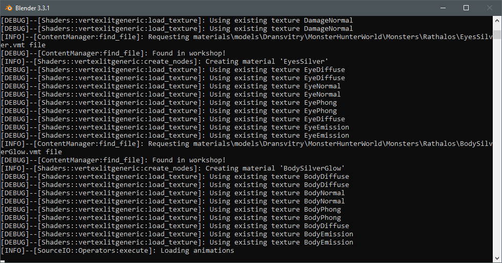 Blender stops responding when importing a .mdl with hundreds of animations · Issue #169 ...