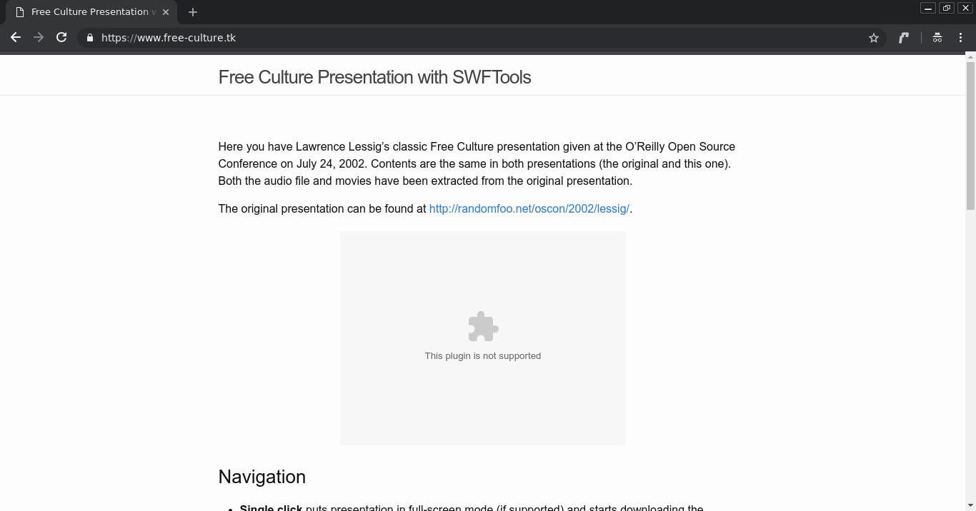[extension] SWF file isn’t displayed at all · Issue #98 · ruffle-rs/ruffle · GitHub