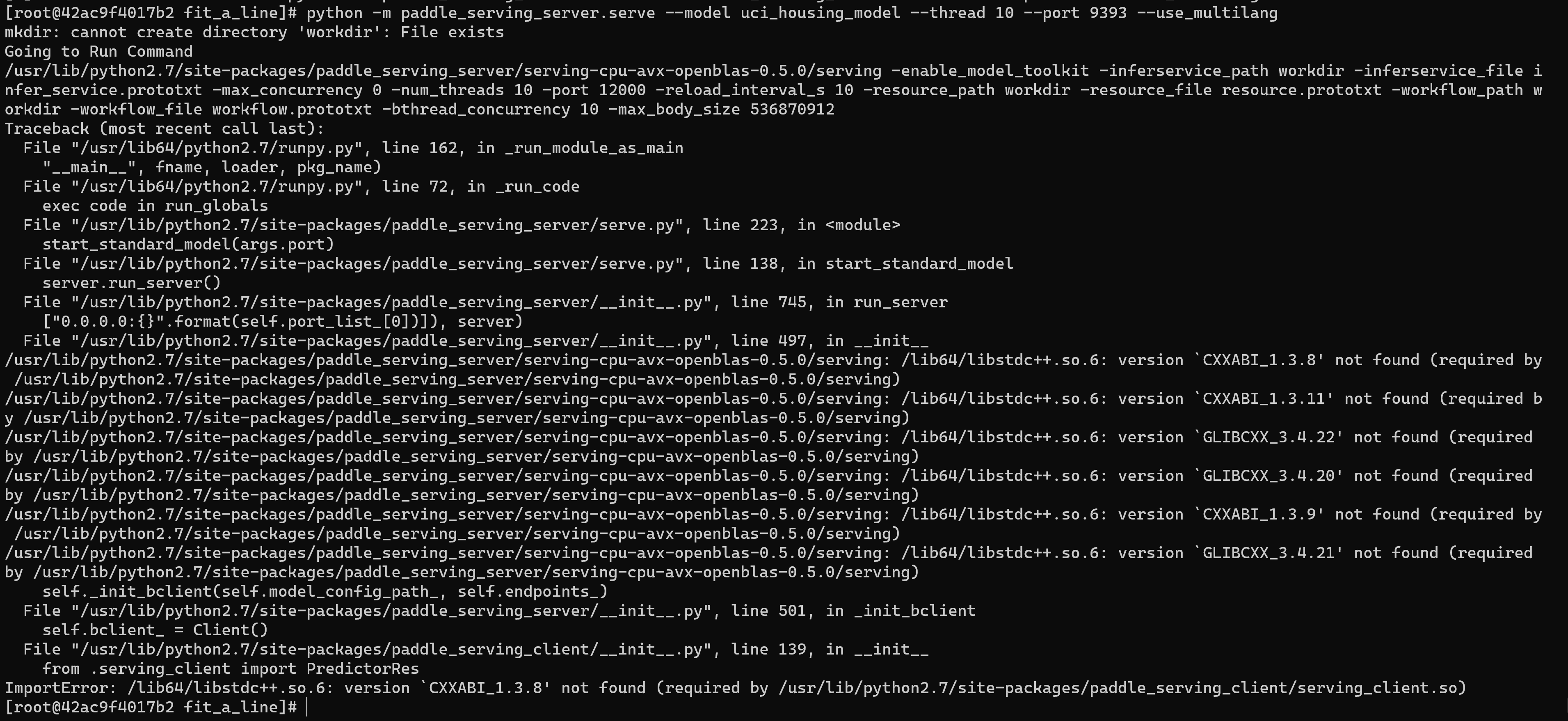 java教程服务端启动执行错误 · Issue #1091 · PaddlePaddle/Serving · GitHub