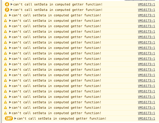 版本：0.0.7重现 can't call setData in computed getter function! · Issue #14 · wechat-miniprogram ...