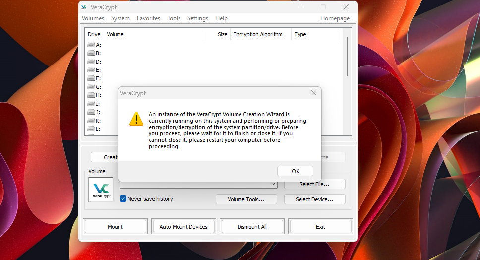 Windows 11 Cannot Encrypt · Issue 1003 · Veracryptveracrypt · Github