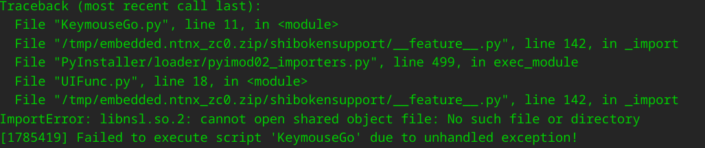下载的Release包，在Deepin下运行不起来 · Issue #179 · taojy123/KeymouseGo · GitHub