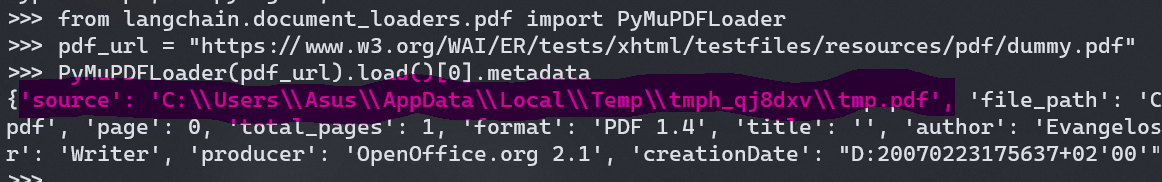 PDFLoader metadata.source points to temp file path rather than pdf url · Issue #8222 · langchain ...