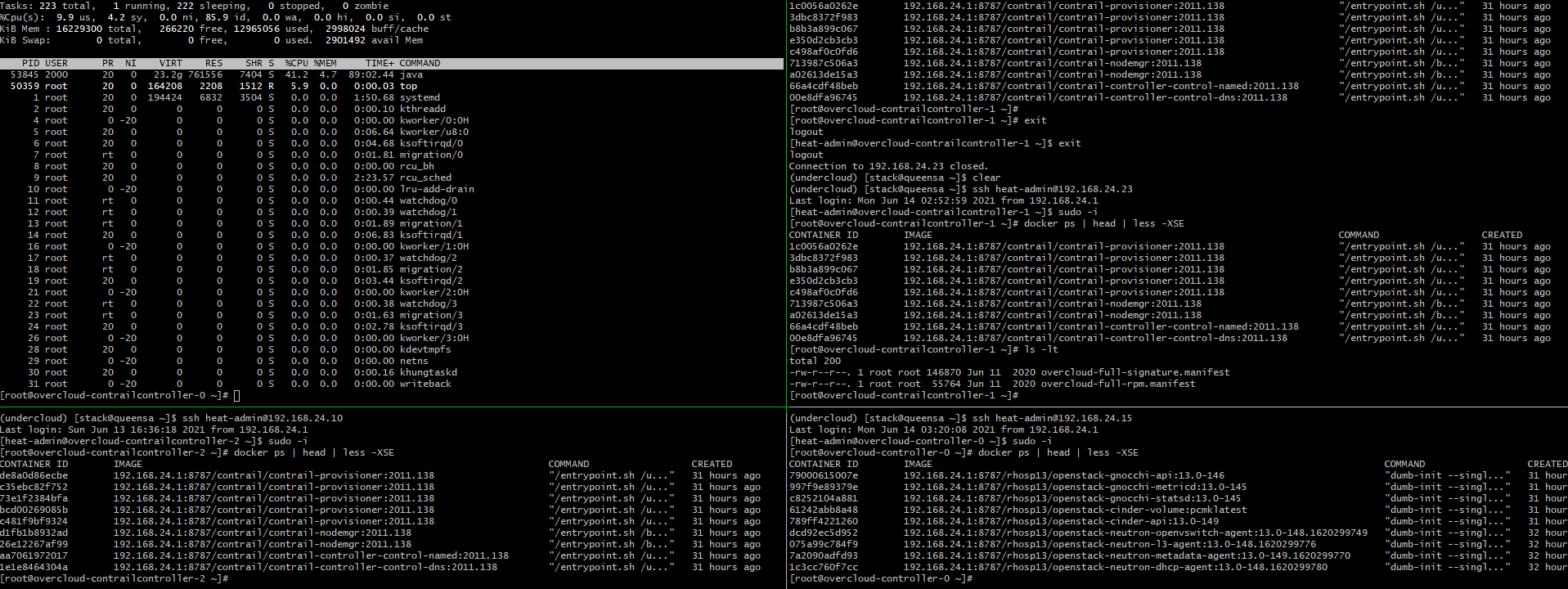  Contrail How To Split And Select A Pane Using Tmux In Contrail