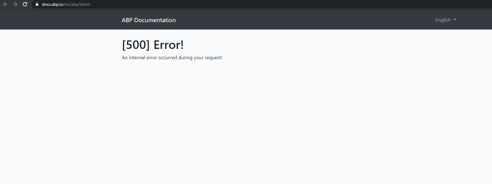 Latest Documentation Error · Issue 3380 · Abpframework Abp · Github