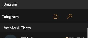 Filters menu overlaps with hamburger menu button · Issue #1349 · UnigramDev/Unigram · GitHub