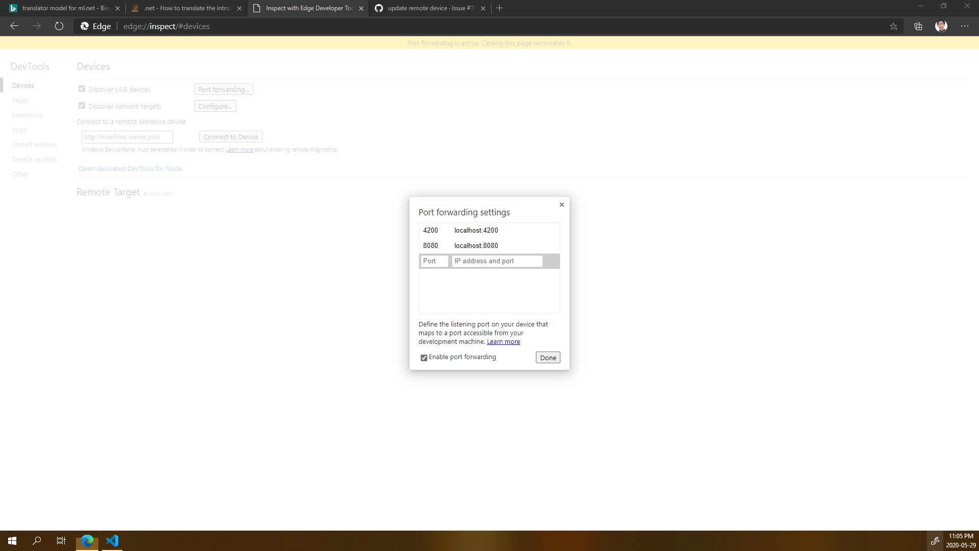 update remote device · Issue #710 · MicrosoftDocs/edge-developer · GitHub