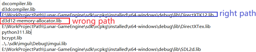 d3d12-memory-allocator generate wrong lib path in visual studio 2022 · Issue #34007 · microsoft ...