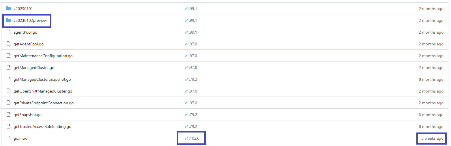 Missing Api Versions For Containerservicemanagedcluster · Issue 2465 · Pulumipulumi Azure 