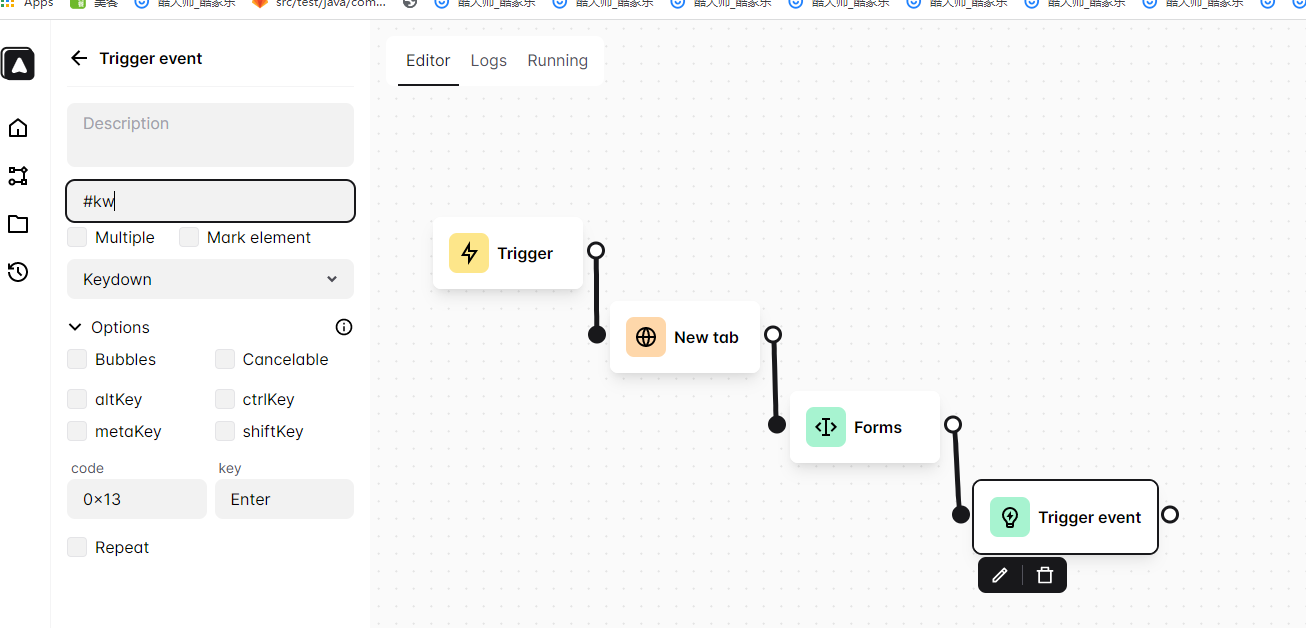 keydown of trigger event · Issue #137 · AutomaApp/automa · GitHub