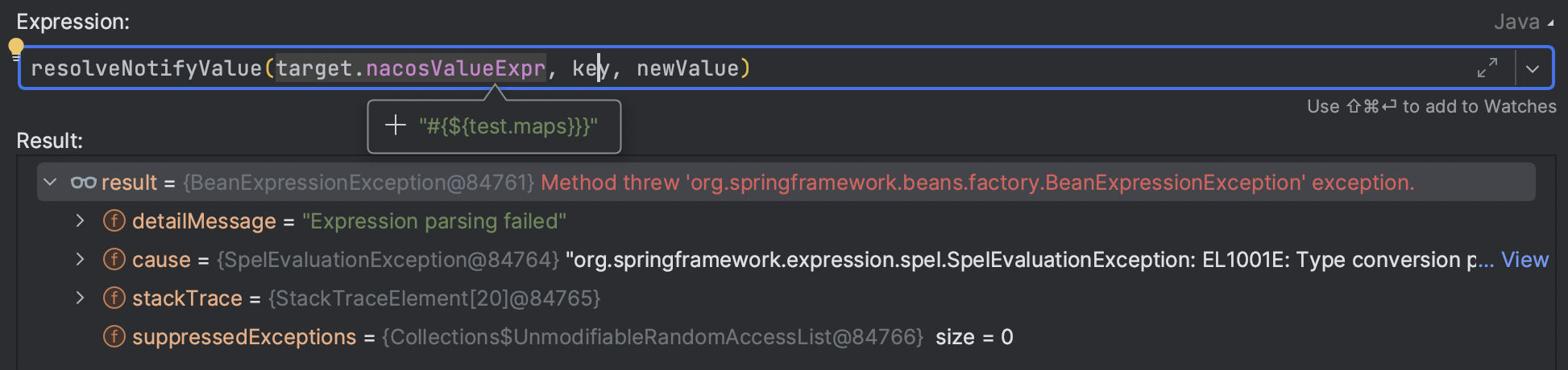 spel表达式带默认值时解析出错导致配置未刷新，且无相关错误日志打印 · Issue #278 · nacos-group/nacos-spring-boot-project · GitHub
