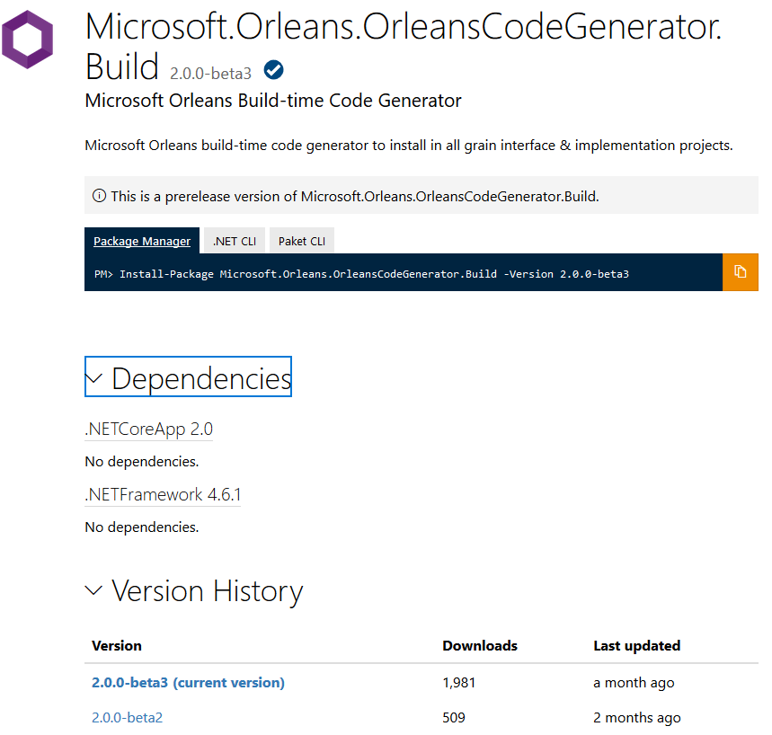 Reference Microsoft.Orleans.OrleansCodeGenerator.Build problem？ · Issue #3959 · dotnet/orleans ...