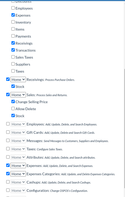(Disable) Ability to impersonate employee adding new expense or editing receivings and expenses ...