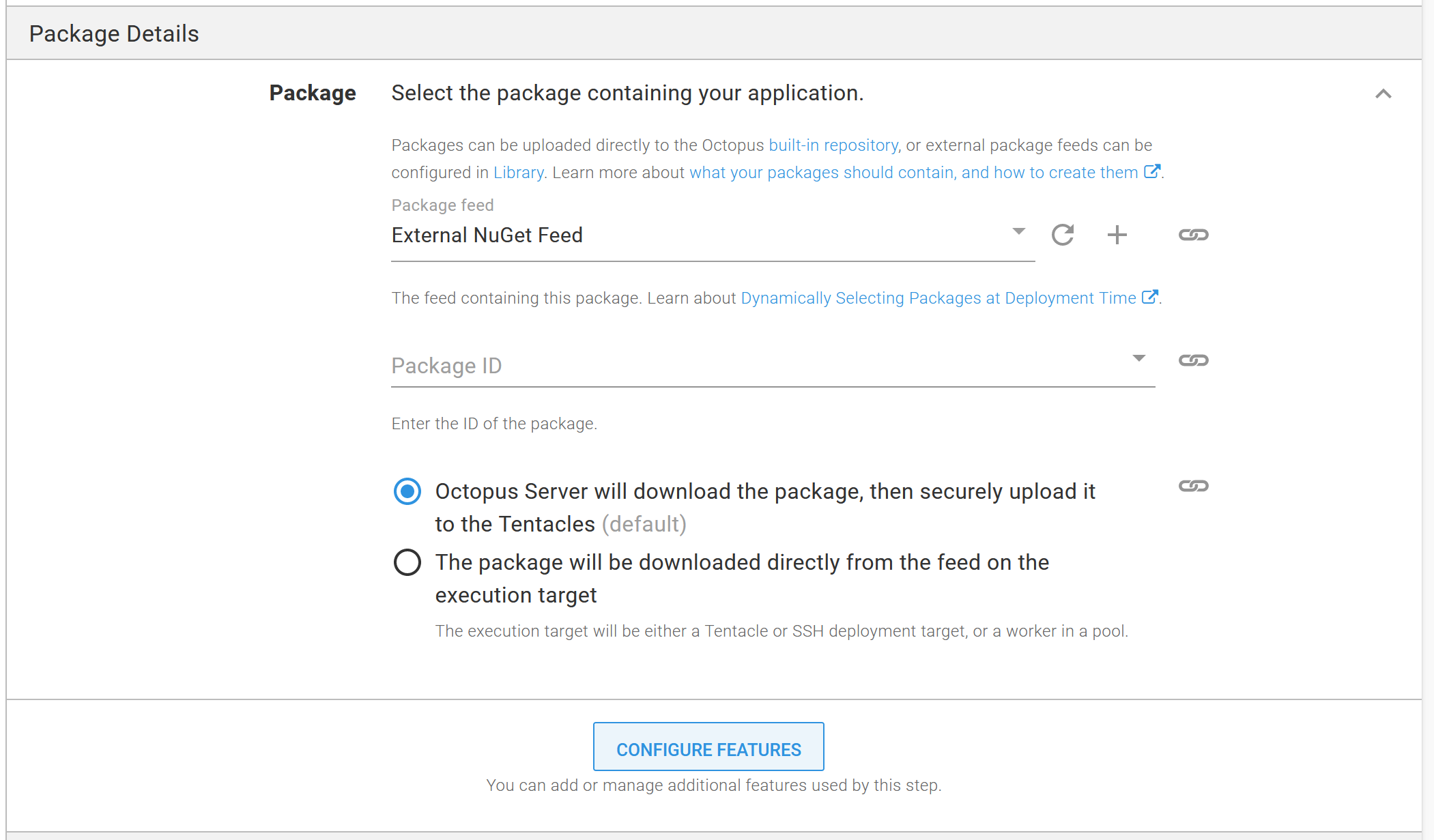 Download Package Method Option Not Surfaced On All Package Related Steps · Issue 6708